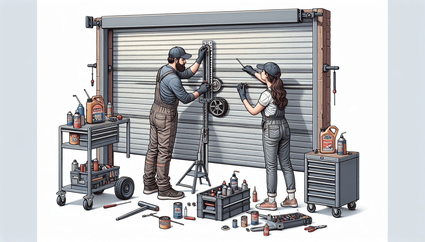 How To Lubricate A Garage Door - Garage Organization HQ