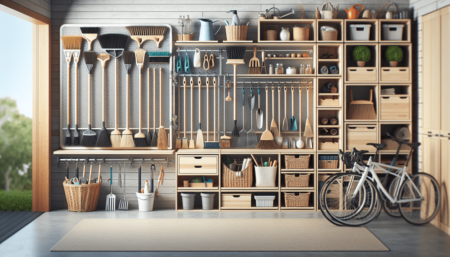Maximize Your Space with a Garage Broom Organizer - Garage Organization HQ