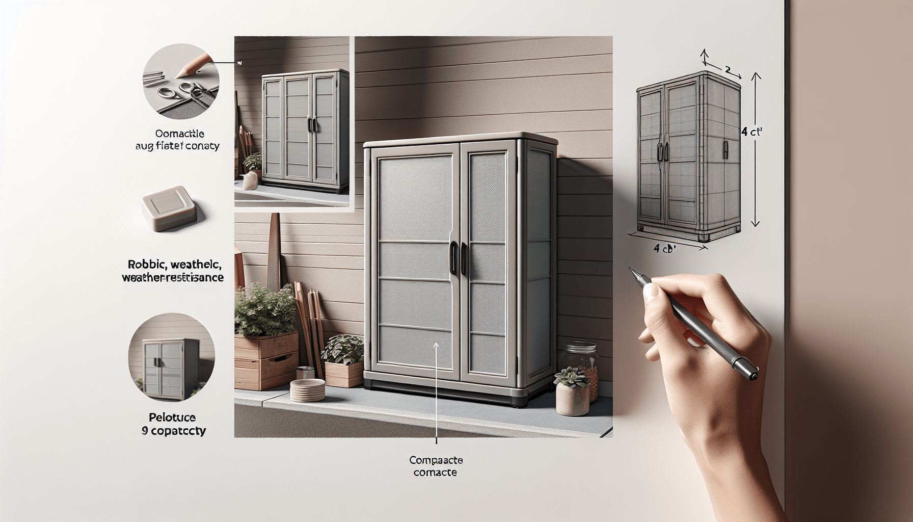 Suncast 4 Cubic Feet Resin Cabinet Review - Garage Organization HQ